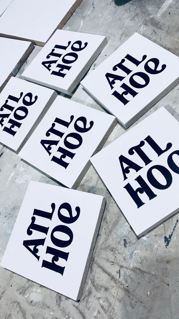 ATL HOE Wood Sign – SLrustic